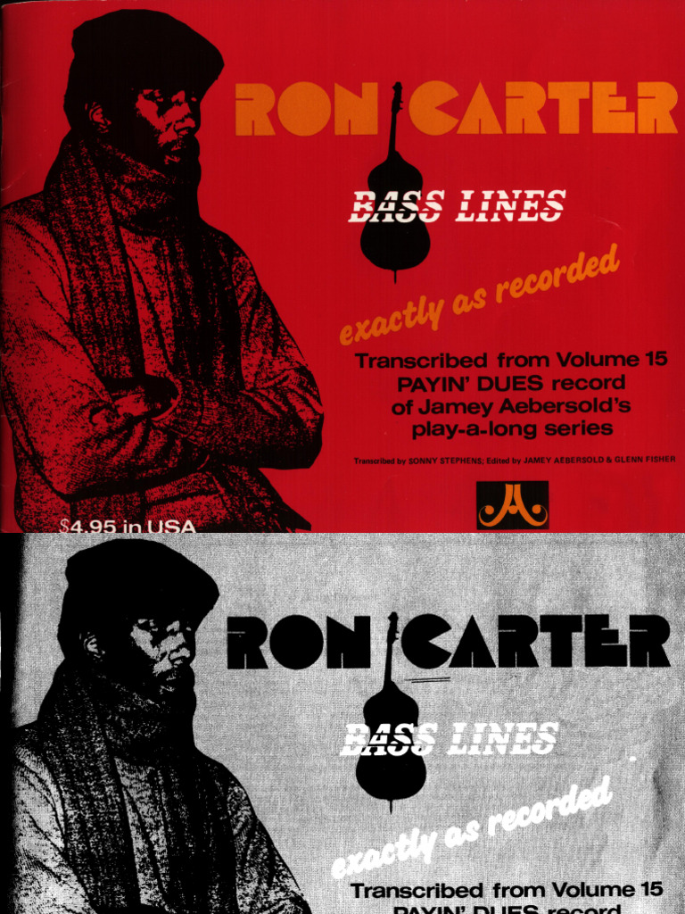 Ron Carter Bass Lines Aebersold Vol. 15 | PDF