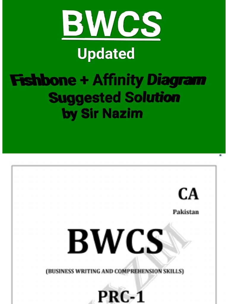 BWCS BOOk Fishbone Affinity by Sir Nazim | PDF