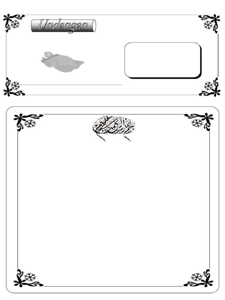 20 Undangan Islami Aqiqah | PDF