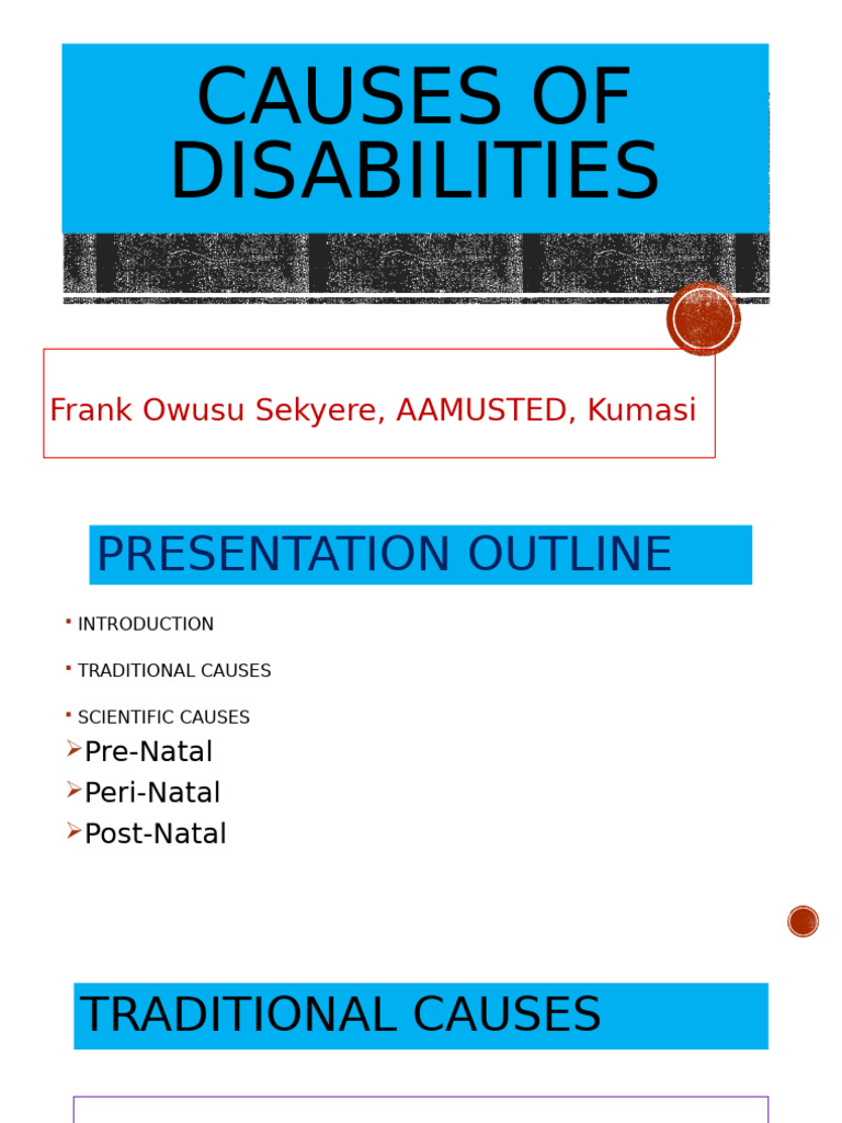 Causes of Disabilities and Others | PDF | Ear | Visual Acuity