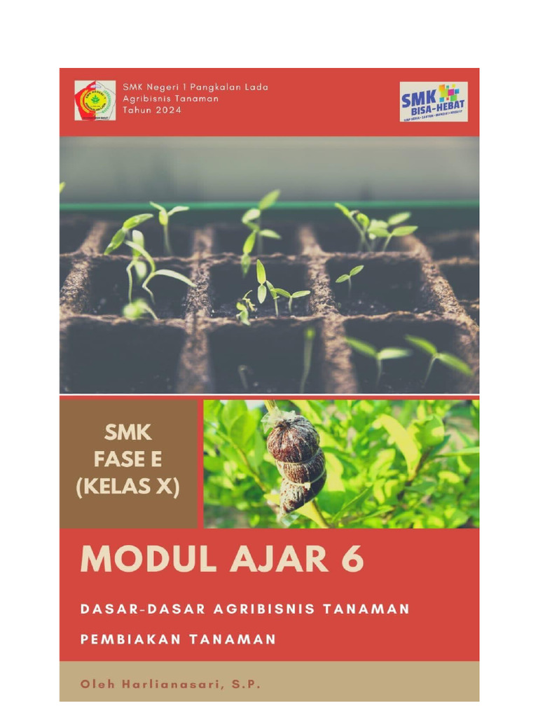 Modul Ajar Modul 7 - Pembiakkan Tanaman - Fase E | PDF