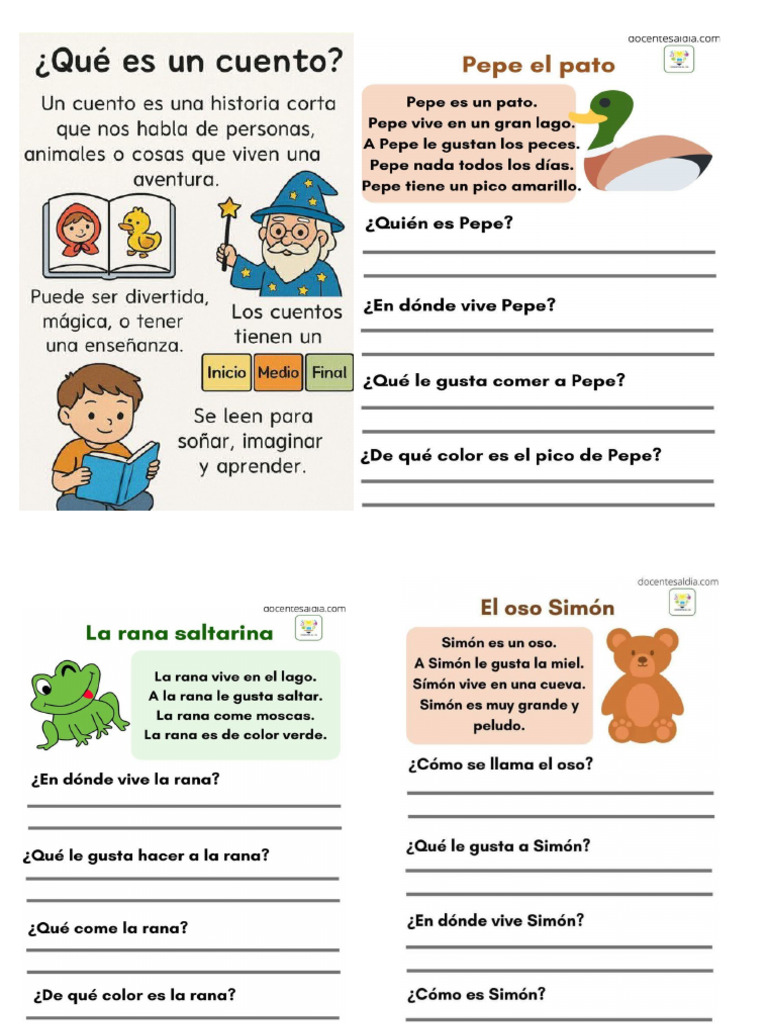 Comprension de Cuentos | PDF