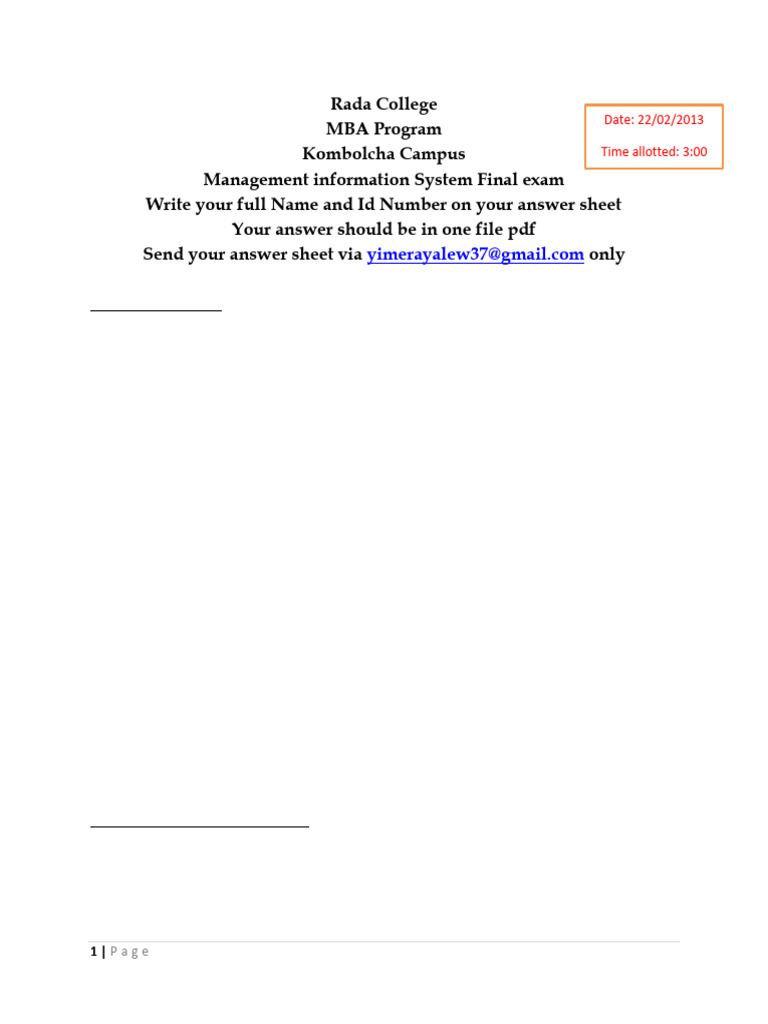 MIS Final Exam | PDF | Input/Output | Information