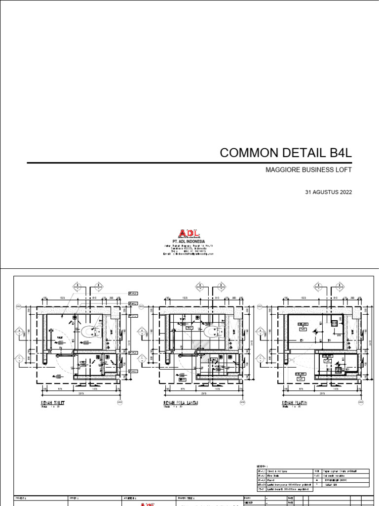 Common Detail Ruko Tipe b4l - Maggiore Business Loft | PDF