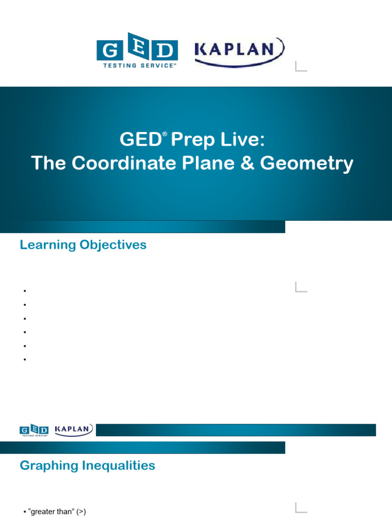 The Coordinate Plane & Geometry | PDF | Area | Volume