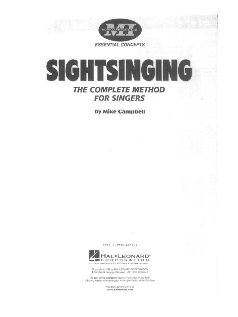 Sight Singing | PDF