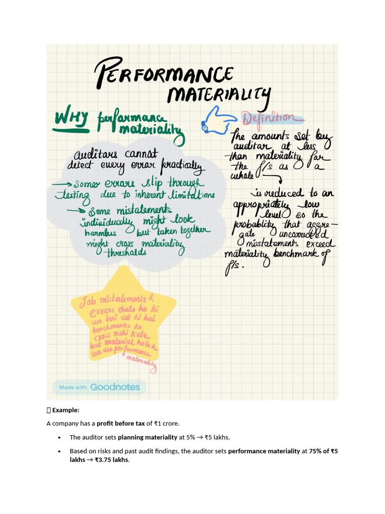 Performance Materiality | PDF
