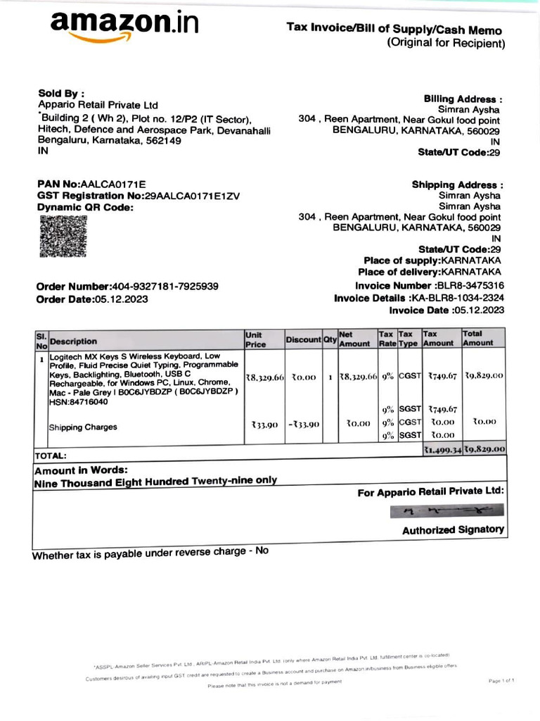 Invoice | PDF | Computing | Computer Hardware