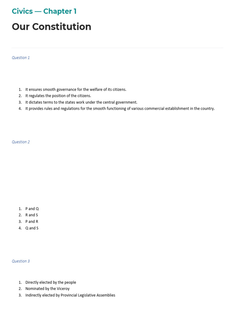 Our Constitution | PDF | Government | Justice