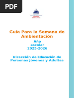 Guía Semana de Ambientacion Nivel Secundario | PDF | Enseñando ...