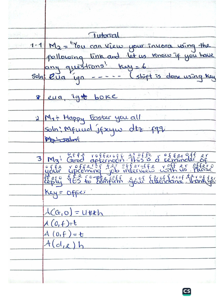 Tutorial Solution | PDF