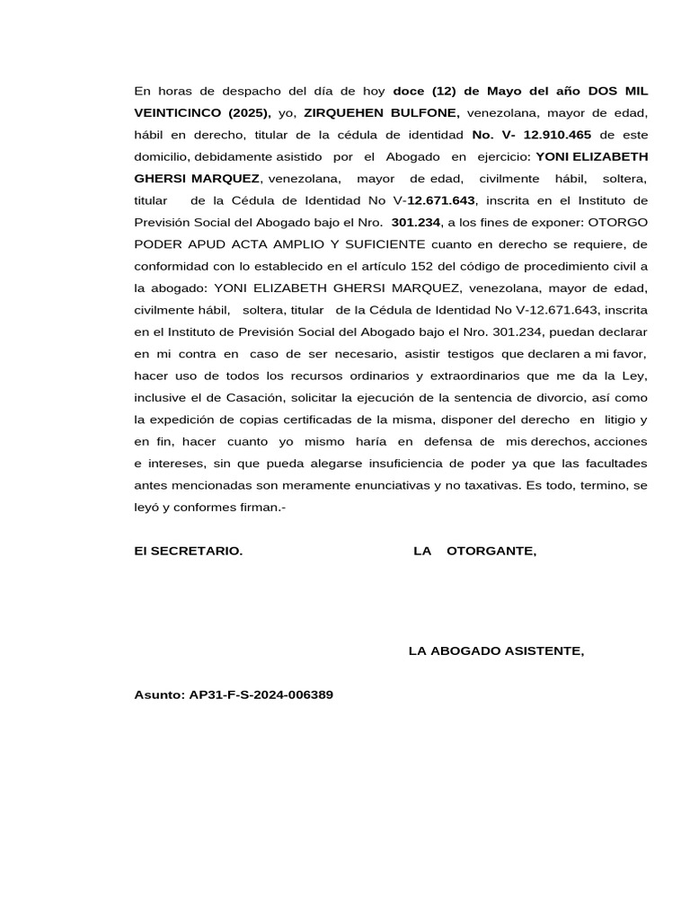 Poder Apud-Acta | PDF