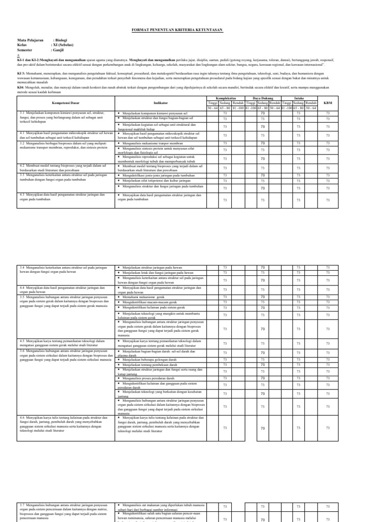 New Format KKM Excel | PDF