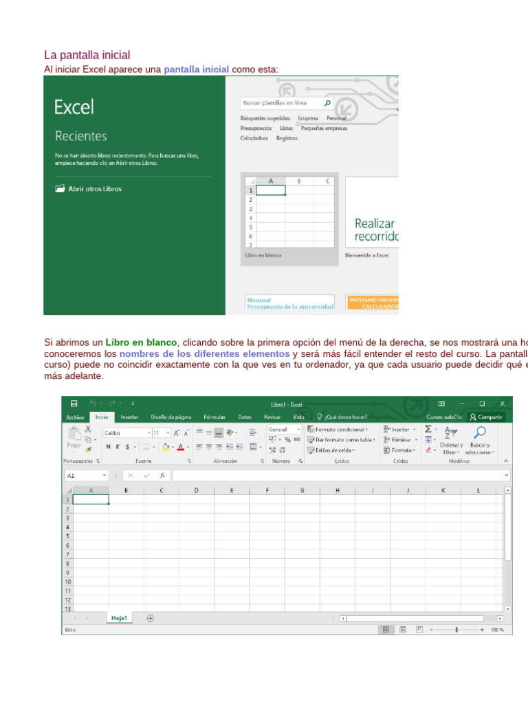 Elementos de Excel | PDF | Microsoft Excel | Software