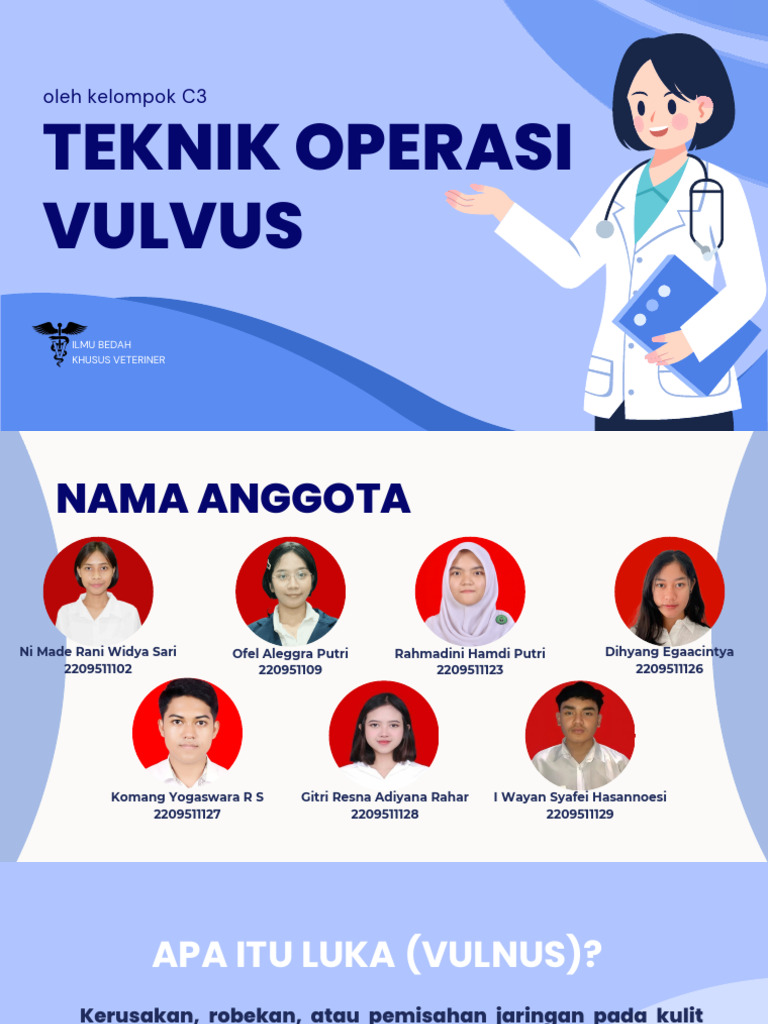 c3 - Operasi Jenis-Jenis Luka Vulnus | PDF