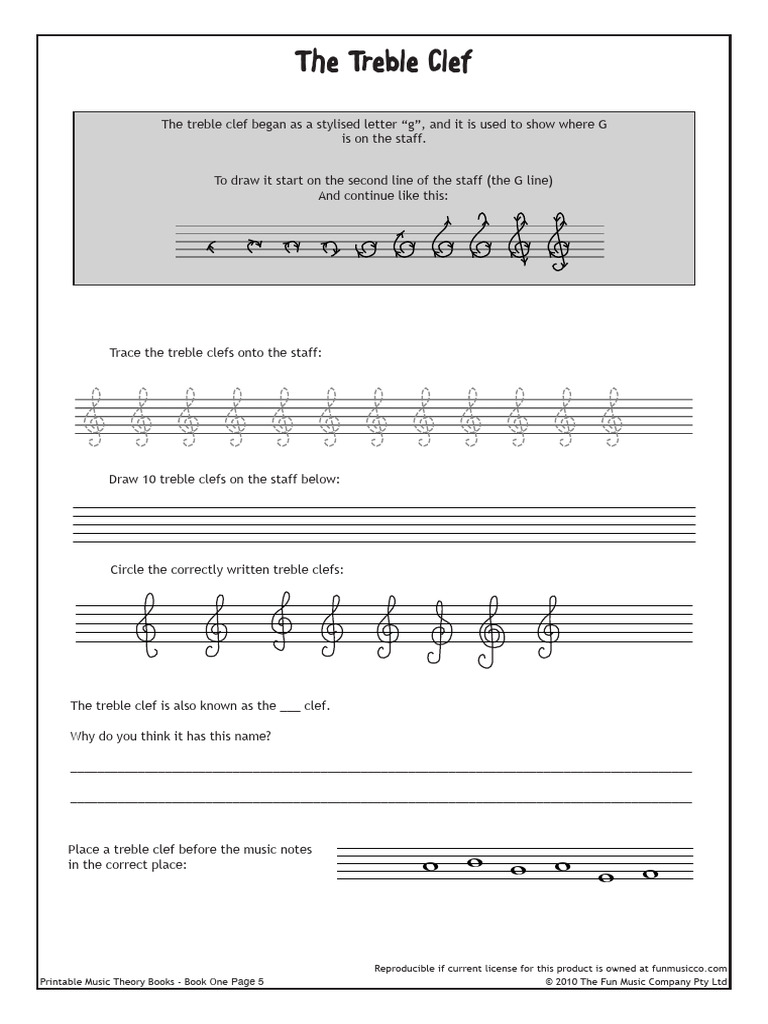 01 Treble Clef | PDF