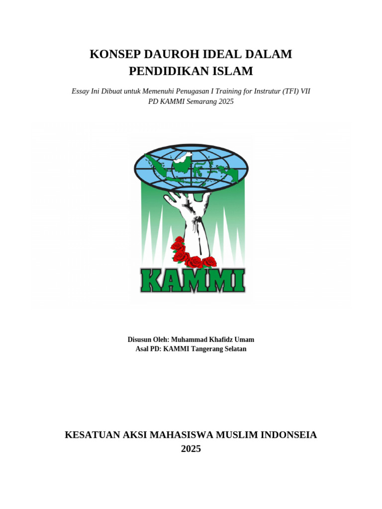 Konsep Dauroh Ideal | PDF
