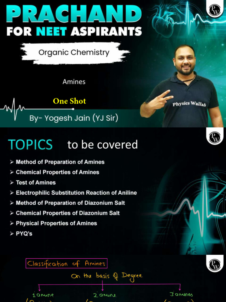 Amines One Shot Class Notes | PDF