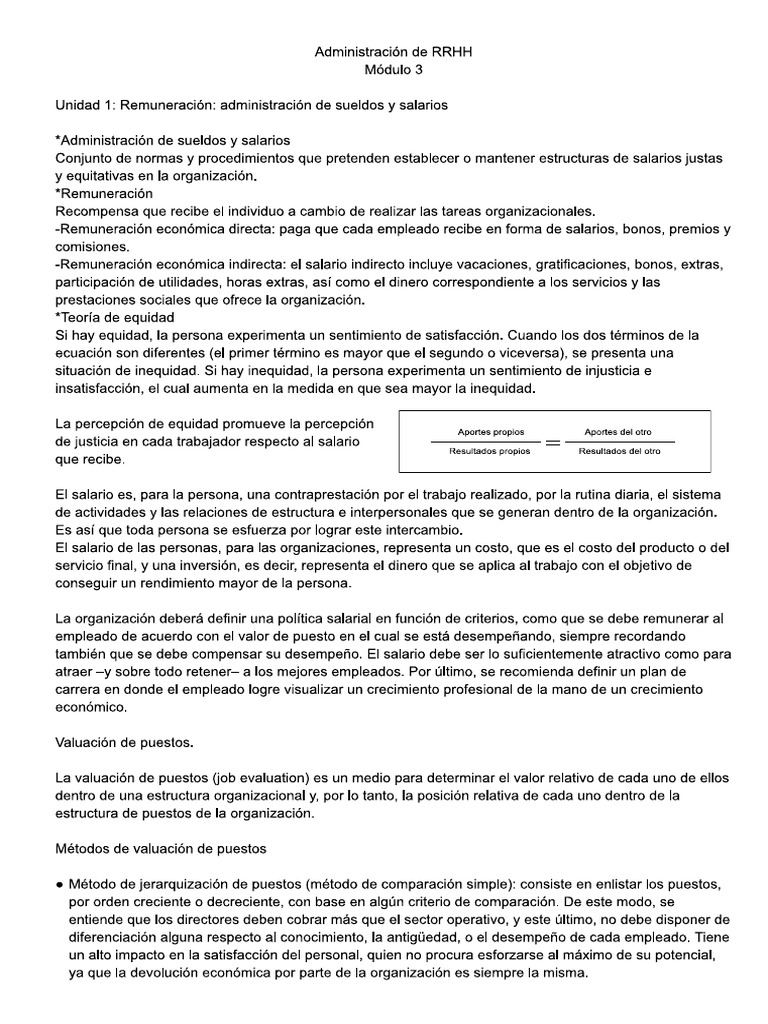 Mod 3 Adm RRHH | PDF
