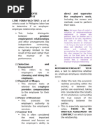 The Four Fold Test | PDF | Employment | Labour Law