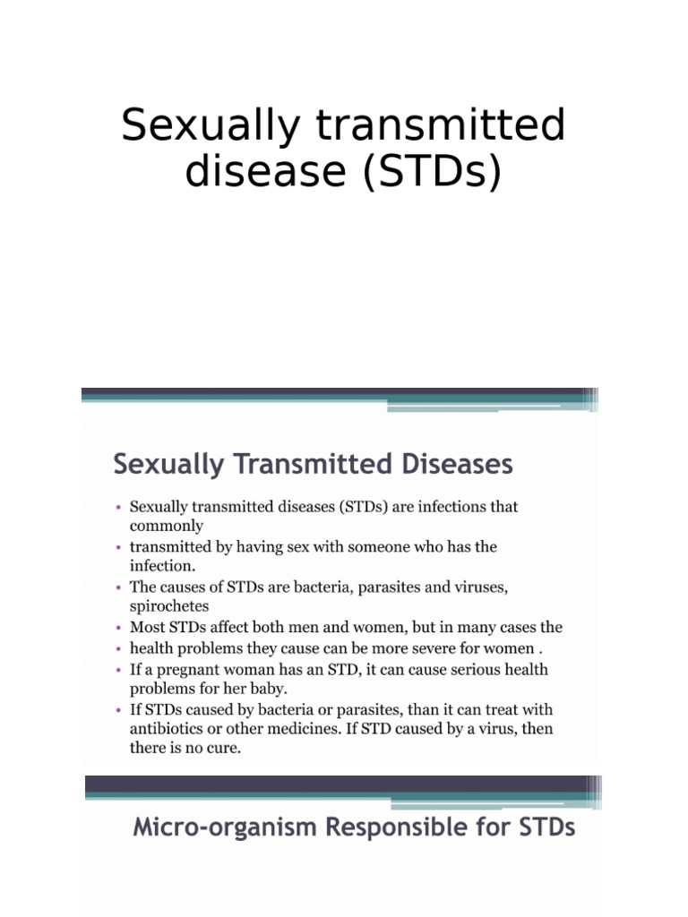 Sexually Transmitted Disease (STDS) | PDF