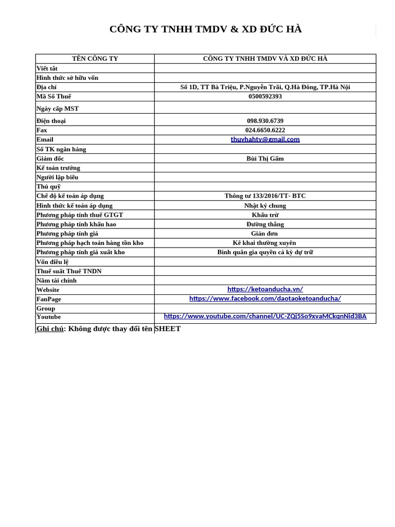 BCTC KT XNK-Theo TT133 NĂM 2022 | PDF