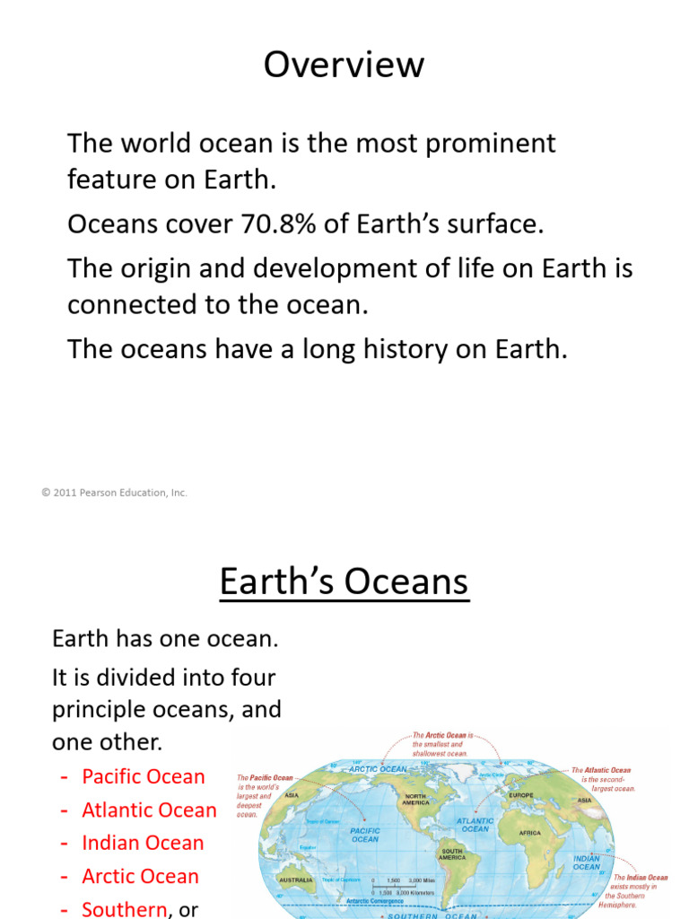 Overview of Earth's Oceans and Exploration | PDF | Oceans | Pacific Ocean
