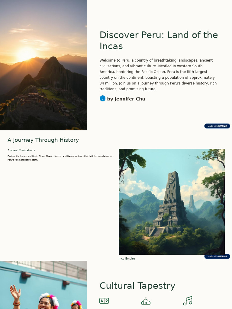 Discovering Peru: Land of the Incas | PDF | Peru | Inca Empire