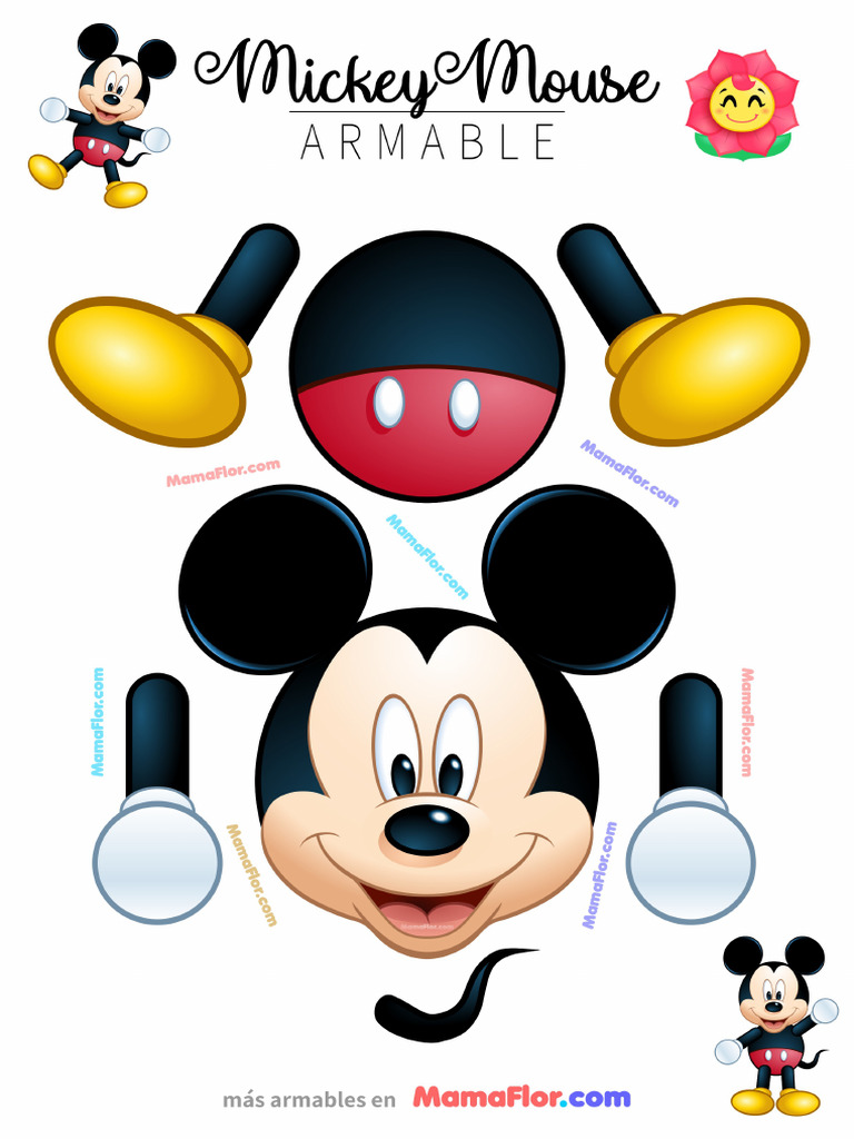 Mickey Mouse Molde Armable | PDF