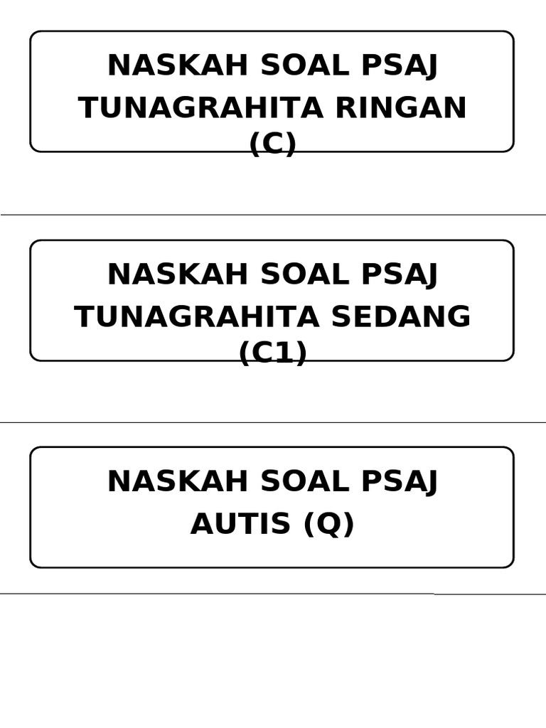 Label Naskah Soal | PDF