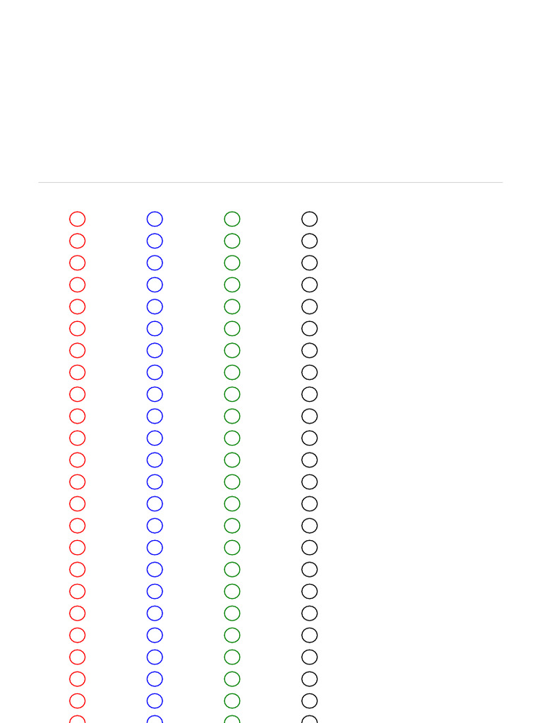 JEE Mains 2025 Practice OMR Sheet | PDF
