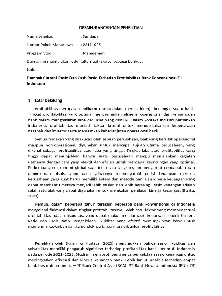 (REVISI) DESAIN Tugas Proposal Metlit | PDF