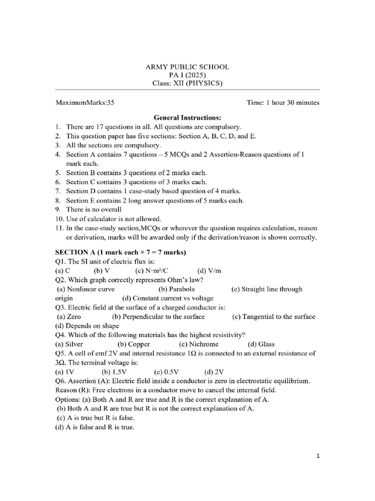 Sample Paper 2 | PDF