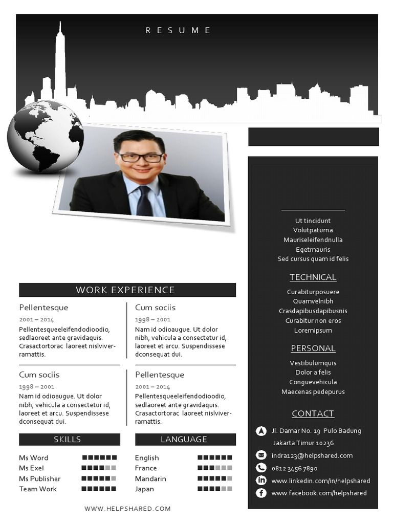 Transatlantic Global CV Template | PDF