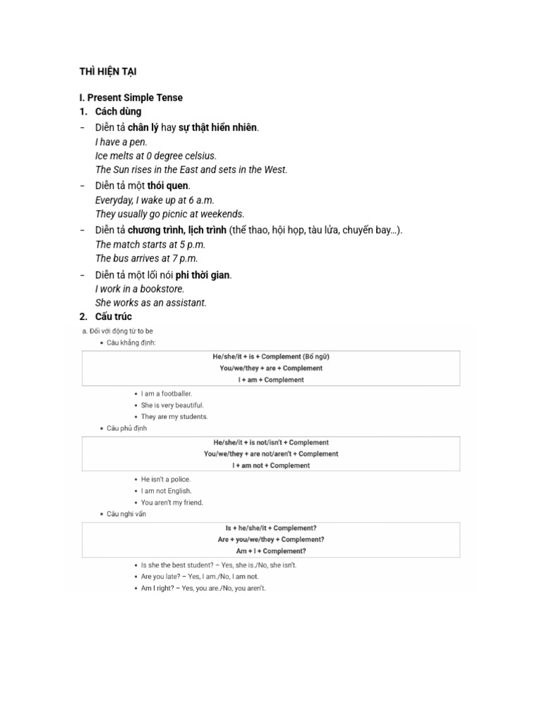Session 2 - Tenses | PDF