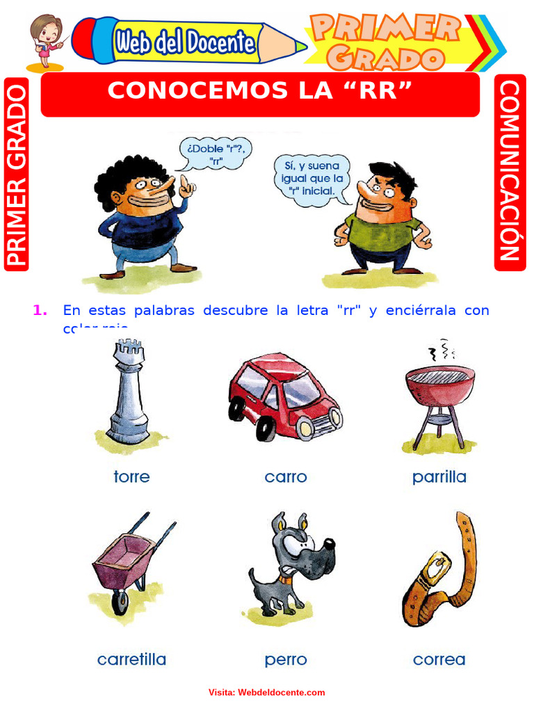 Actividades con la letra "rr" | PDF