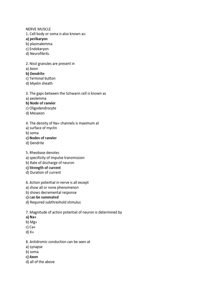Nerve Muscles | PDF | Muscle Contraction | Axon