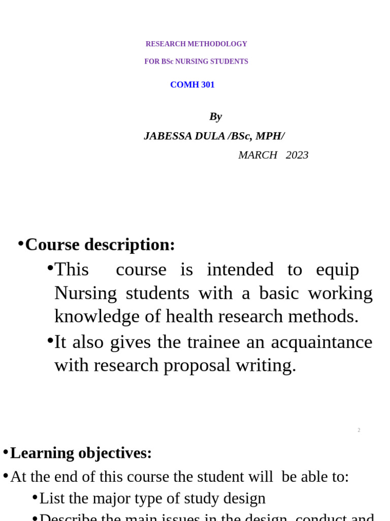 Research Methodology | PDF | Sampling (Statistics) | Sample Size Determination