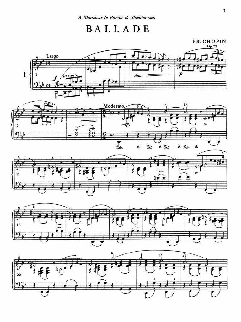 Chopin Ballade 1 | PDF