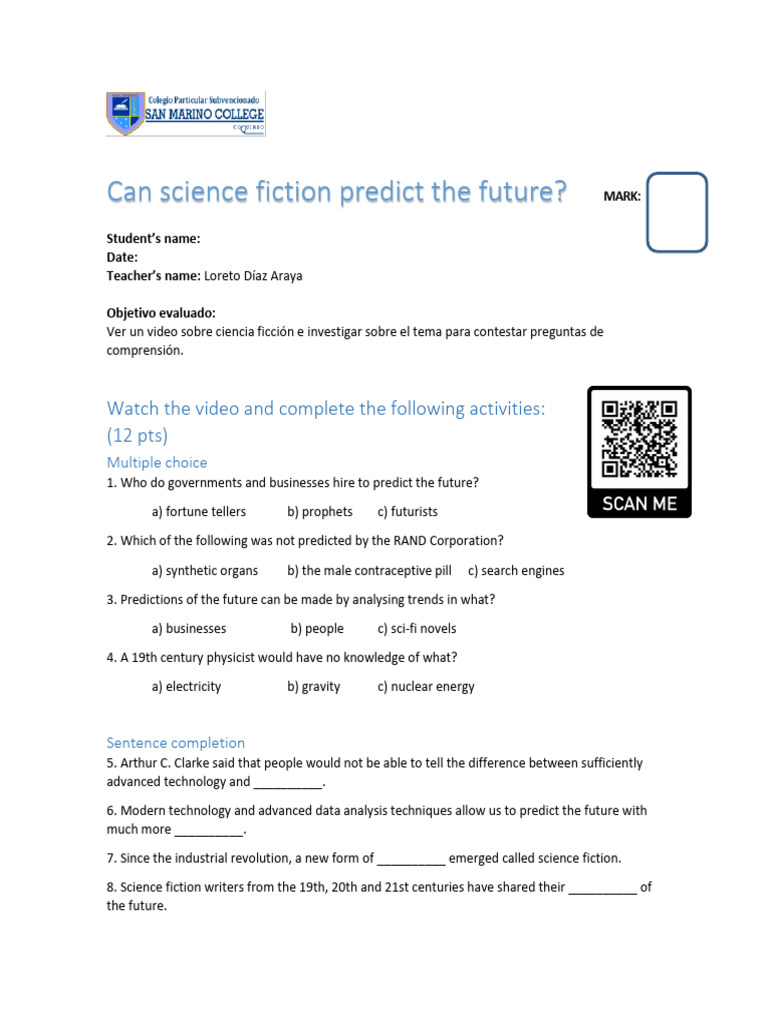 Science Fiction's Future Predictions | PDF | Science Fiction | Science