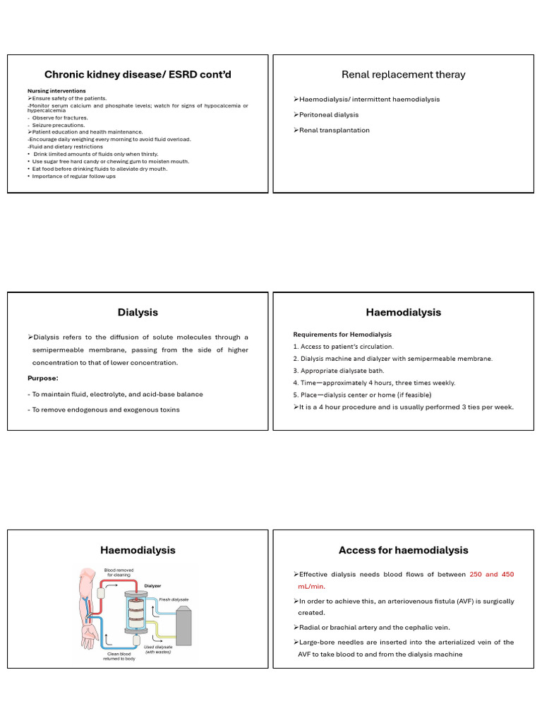 CKD Diagnosis and Management Guide | PDF | Hemodialysis | Nephrology