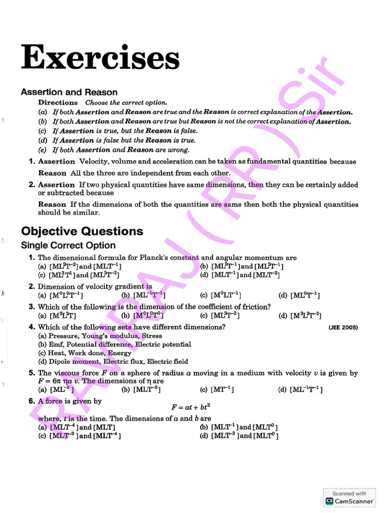 CHAP-1 JEE Class 11 2025-26 | PDF