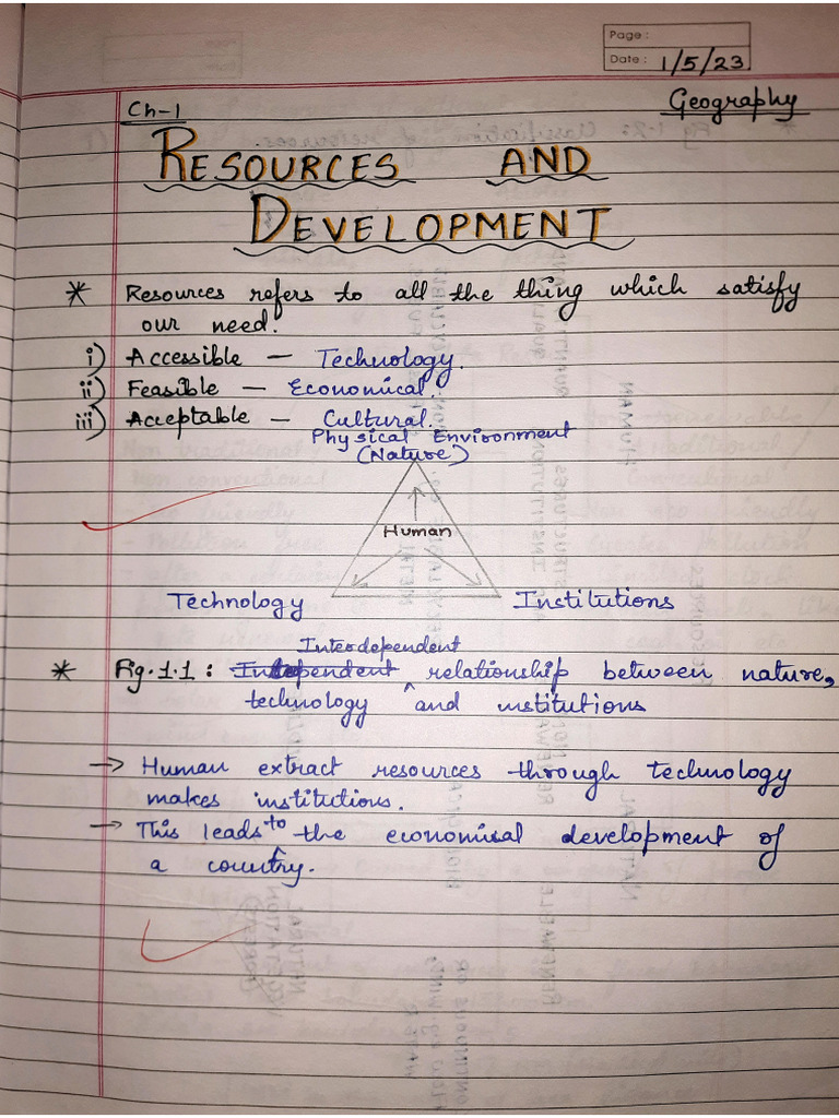 Geo - CH 1 - Resources and Development | PDF