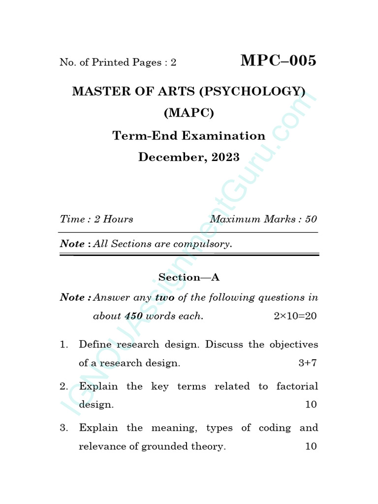 Dec 2023 MPC-005 | PDF