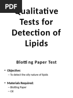 Sudan III Test for Lipid Detection | PDF