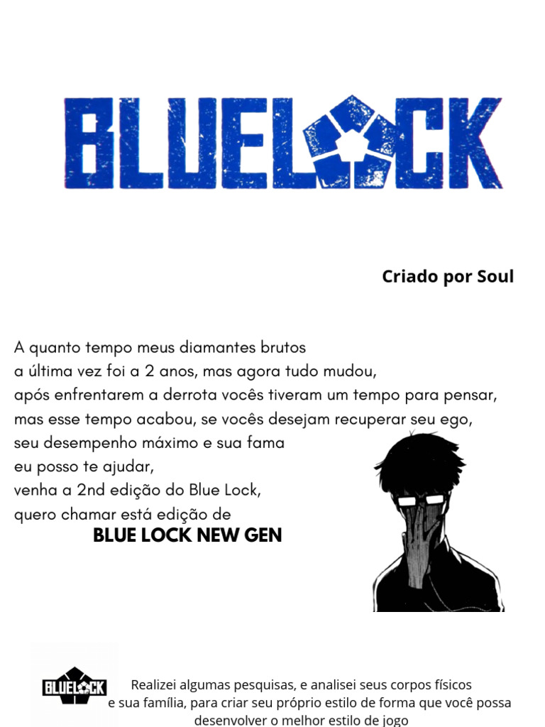 Blue Lock New Gen: Estilos de Jogo e Habilidades | PDF