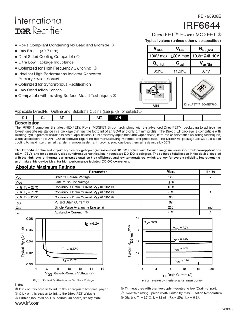 QSC Mosfet | PDF | Electronics