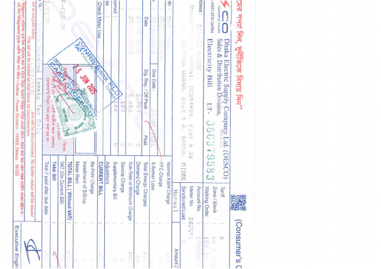 Electric Bill Pdf