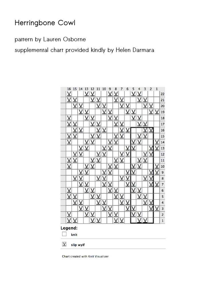 Herringbone Chart | PDF