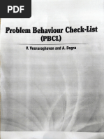 Problem Behaviour Checklist | PDF | Mental Disorder | Behavior
